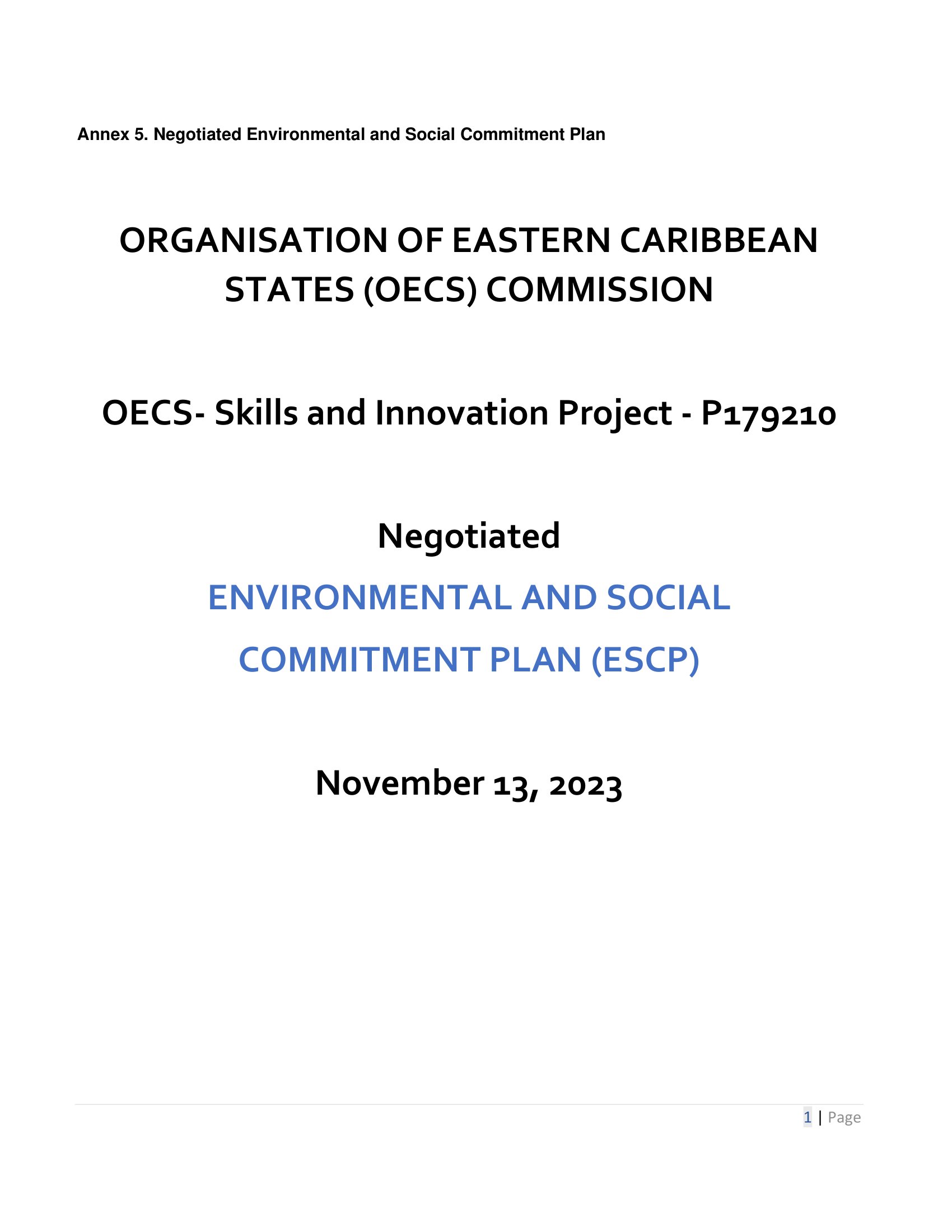 Organisation of Eastern Caribbean States (OECS) Commission - OECS ...