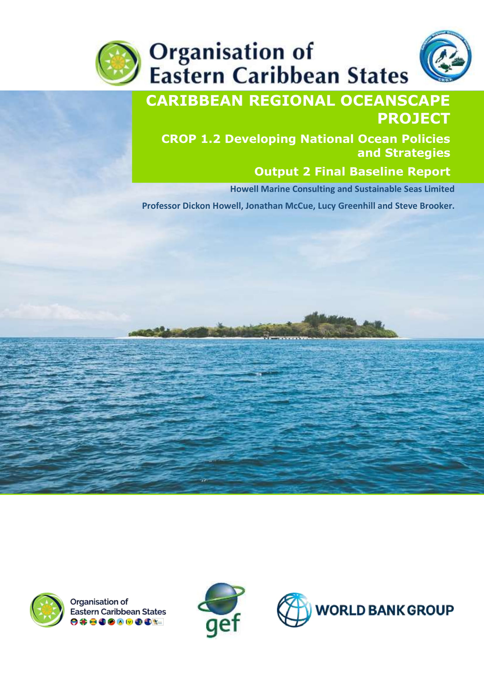 Caribbean Regional Oceanscape Project Developing National Ocean Policy ...