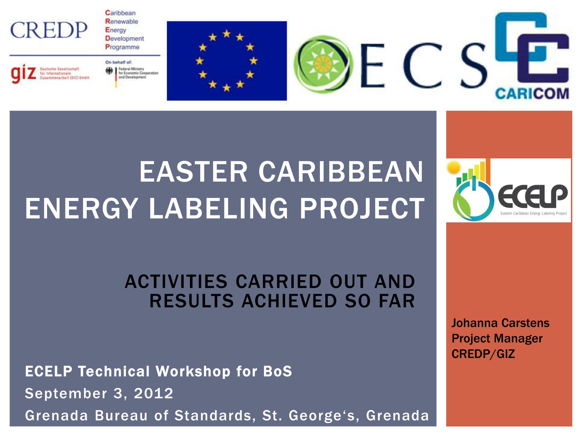 ECELP activities results JC 2012