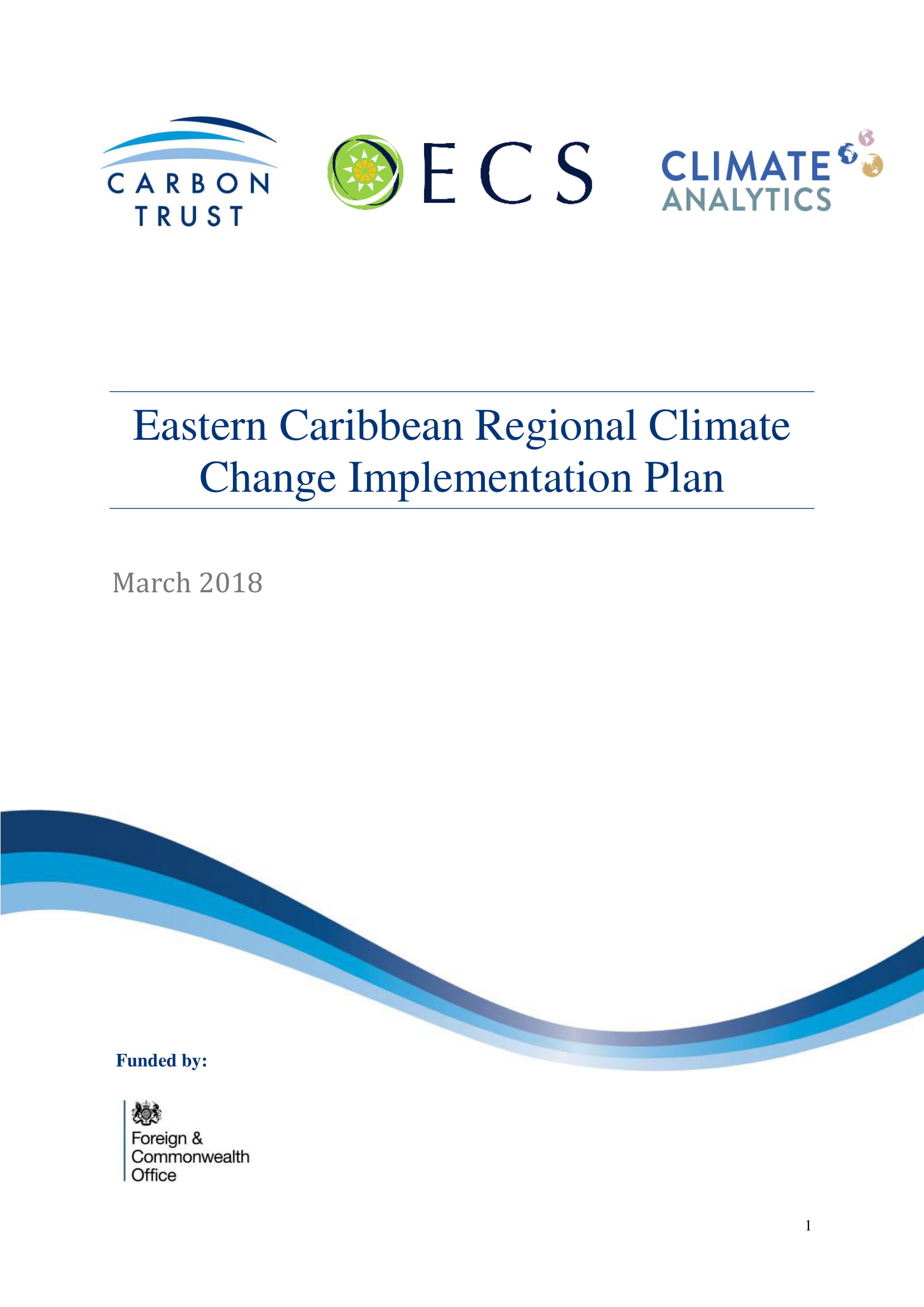 Eastern Caribbean Regional Climate Change Implementation Plan