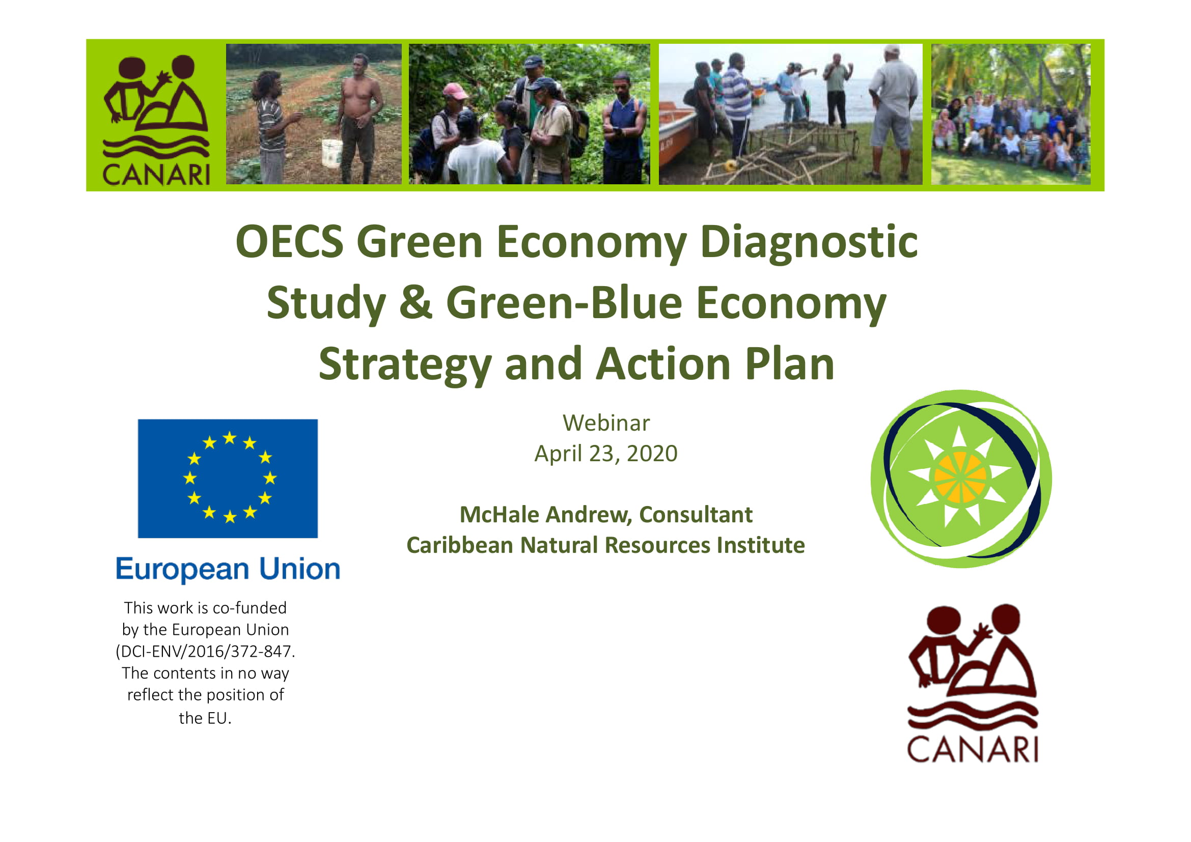 OECS Green Blue Economy Strategy webinar